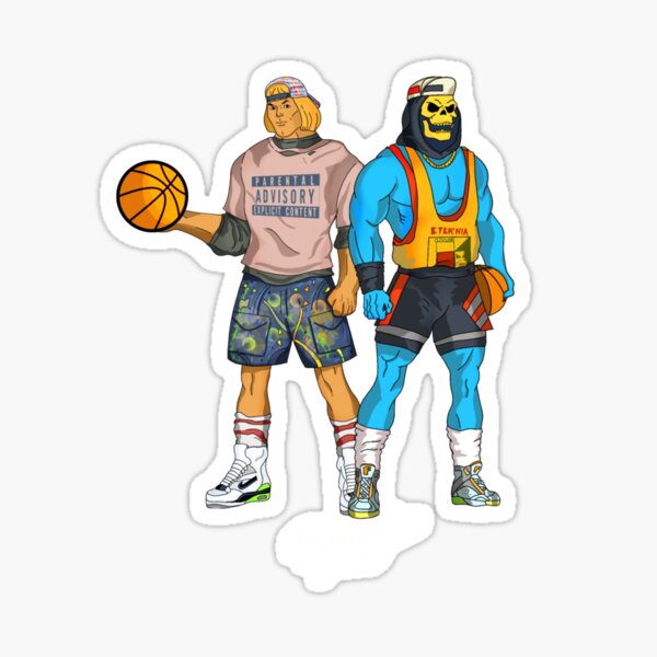 "Real He-Man Can't Jump" Sticker for Sale by mdoydora | Redbubble