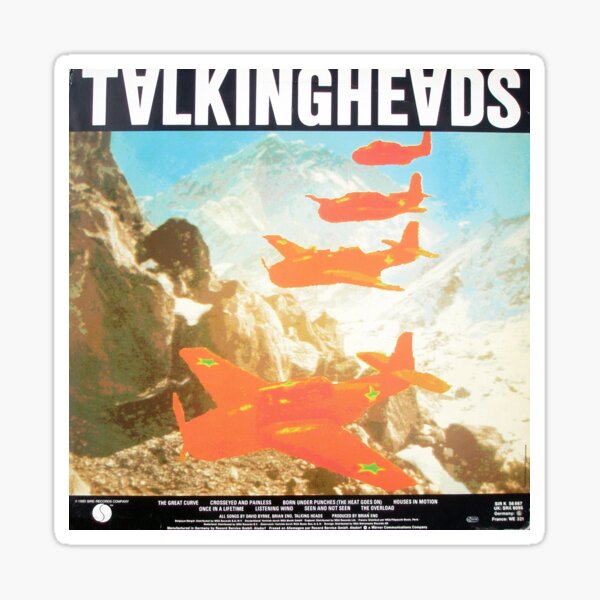 "Talking Heads Vinyl Artwork" Sticker by Westlake1972 | Redbubble