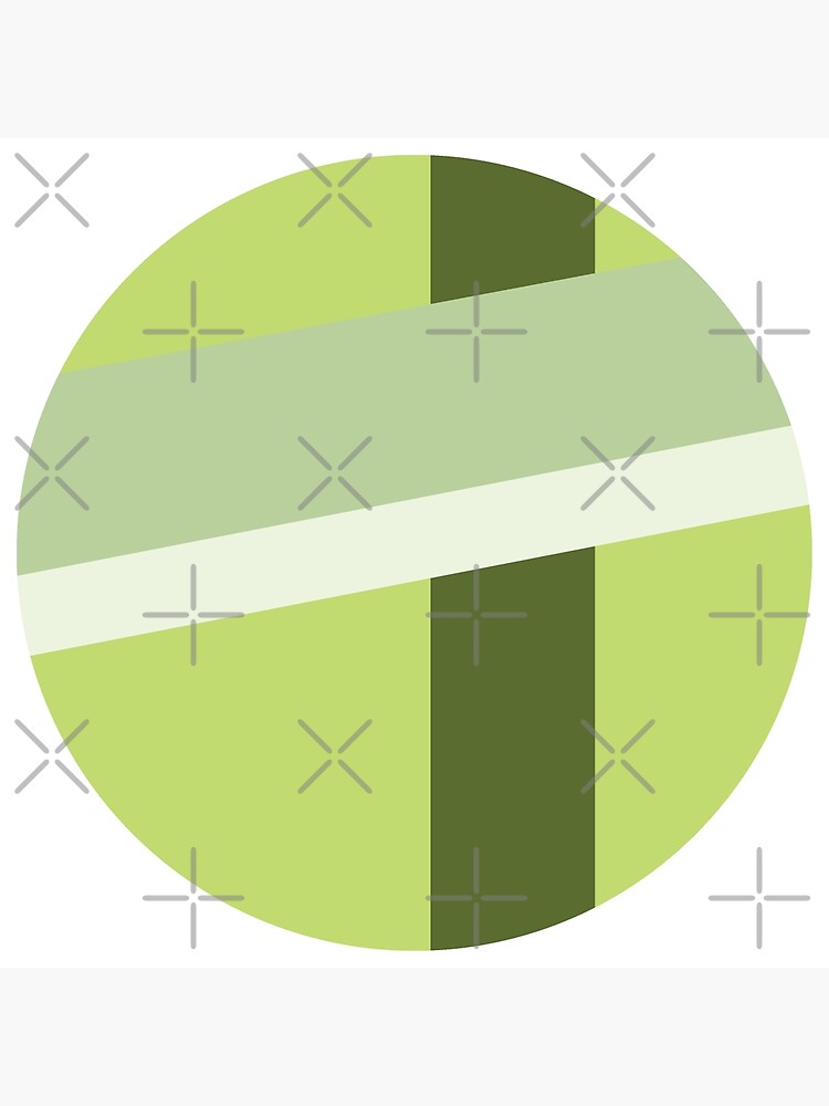 Póster «Diseño de círculo verde abstracto con líneas en diferentes ...