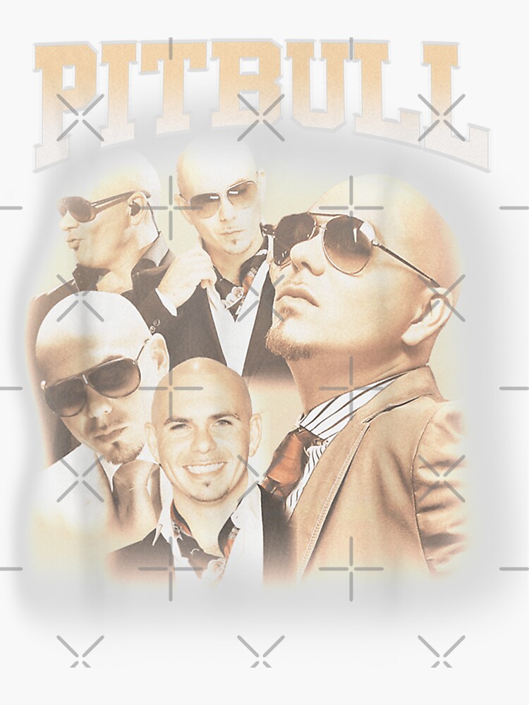 "Mr Worldwide Pitbull Singer" Sticker for Sale by GaryParkerrr | Redbubble