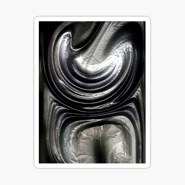 "Black Abstract 4" Sticker by ArteVintage | Redbubble