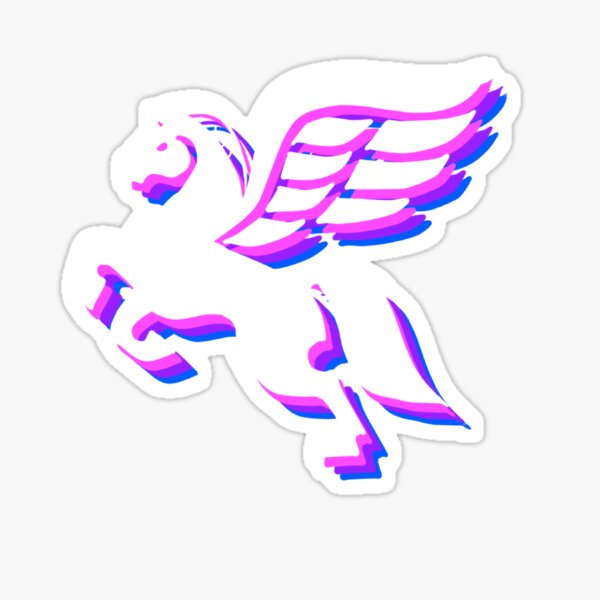 "CHB Bi pride Pegasus" Sticker for Sale by MyDamMerch | Redbubble