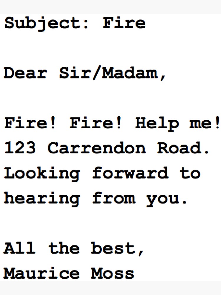 "Fire Email - The IT Crowd" Sticker for Sale by jeannieripley | Redbubble