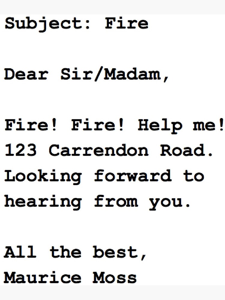 "Fire Email - The IT Crowd" Photographic Print by jeannieripley | Redbubble