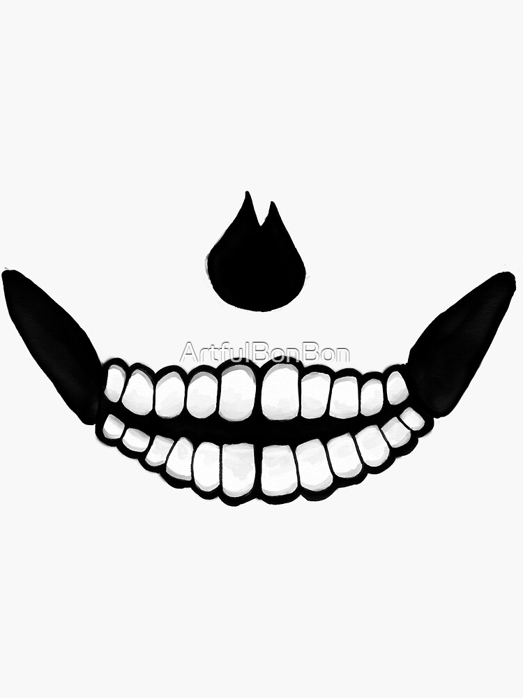 "Cartoon Skeleton Teeth " Sticker for Sale by ArtfulBonBon | Redbubble
