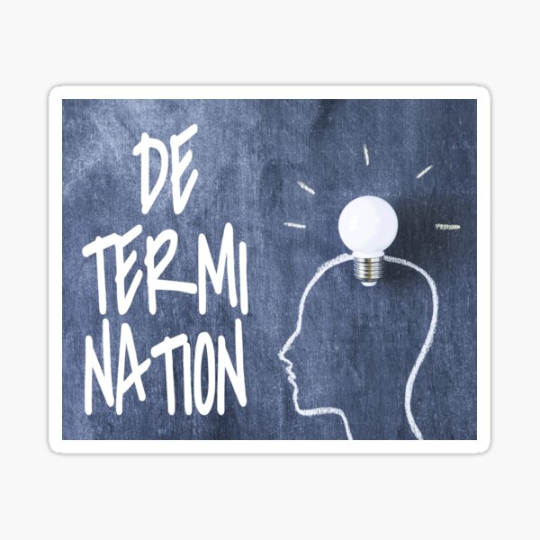 "Determination 2021" Sticker for Sale by ekkallol | Redbubble