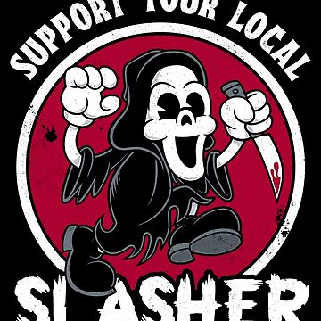 "Support Your Local Slasher - Creepy Cute Vintage Cartoon Horror ...