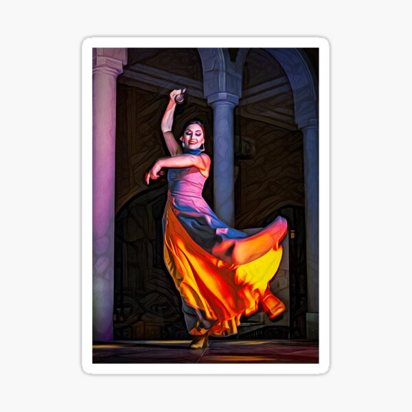 "Flamenco" Sticker for Sale by Tarrby | Redbubble