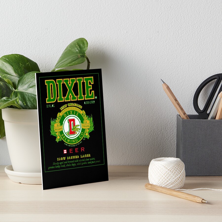 "DIXIE BEER LOGO" Art Board Print by JulieJoedshs | Redbubble