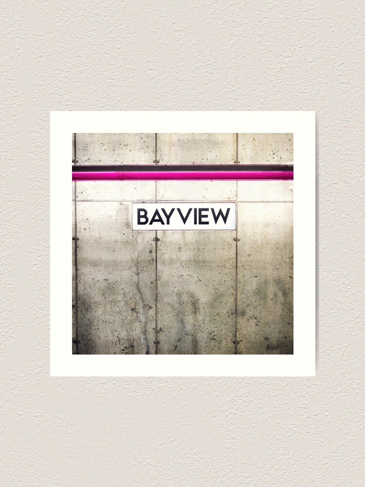 "Bayview - Toronto Subway Station Sign" Art Print for Sale by ...