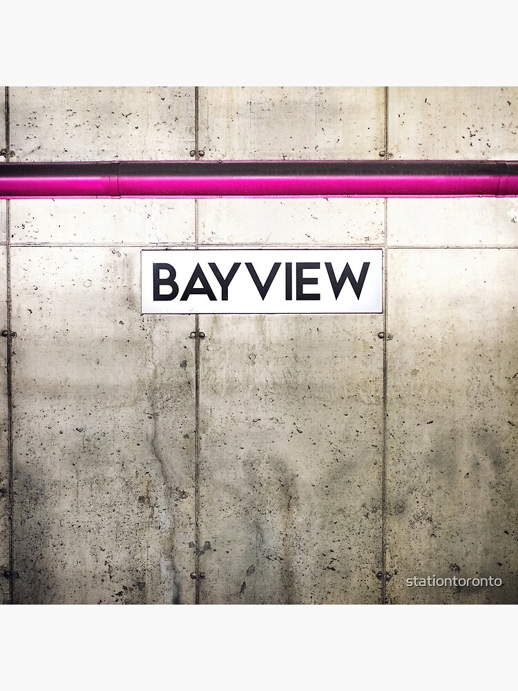 "Bayview - Toronto Subway Station Sign" Art Print for Sale by ...