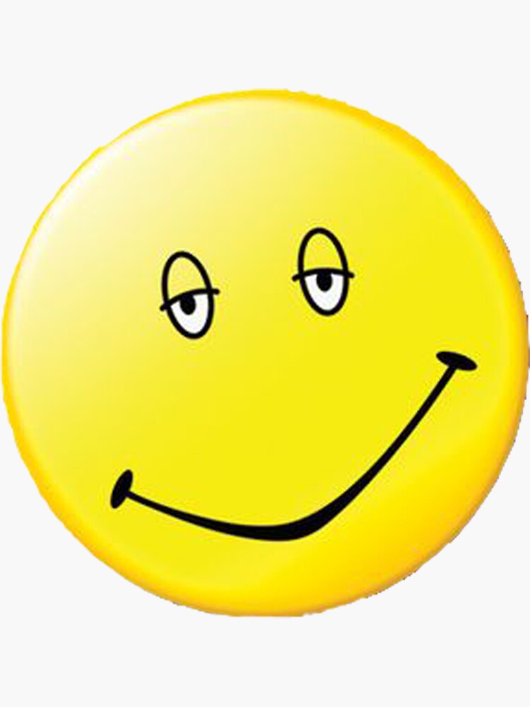 "Dazed and Confused Smiley Face" Sticker by rkillmeyer315 | Redbubble