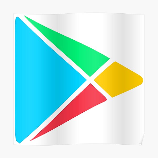 "google play store app logo" Poster for Sale by OmranHorizon | Redbubble
