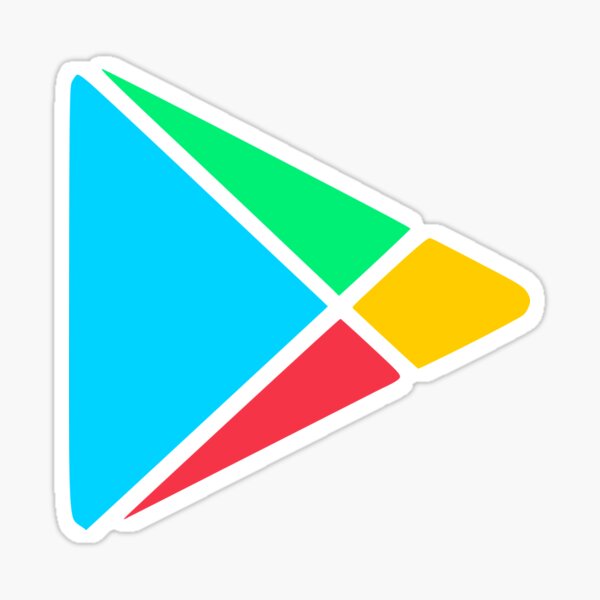 "google play store app logo" Sticker by OmranHorizon | Redbubble
