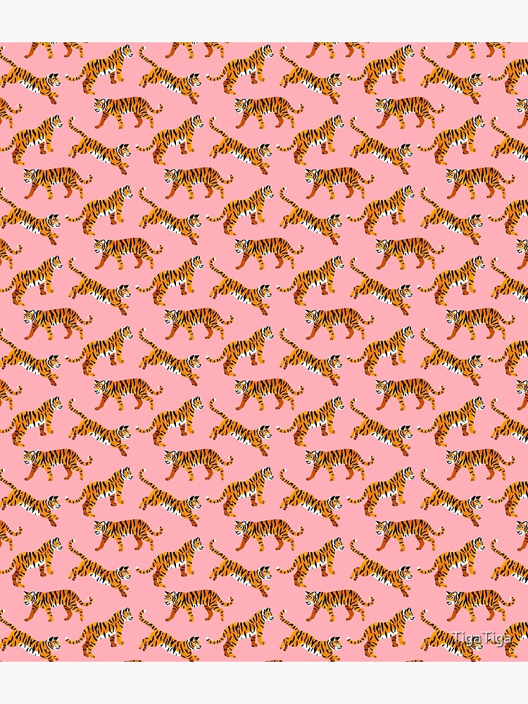 "Bengal Tigers - Peachy Pink" Backpack for Sale by TigaTiga | Redbubble