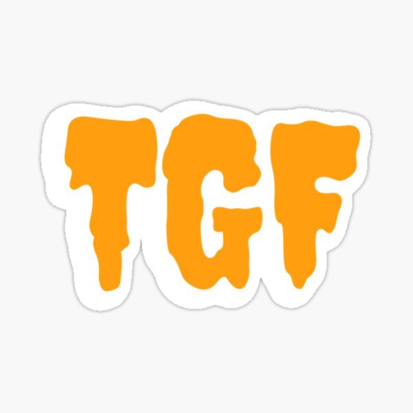 "Tgf bro " Sticker for Sale by BlackWhiteBouje | Redbubble