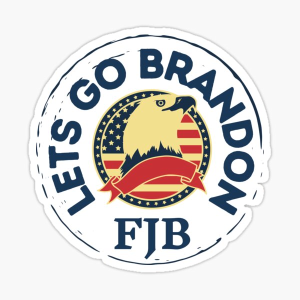 "Retro Fjb Lets Go Brandon" Sticker for Sale by Rickcarlos | Redbubble