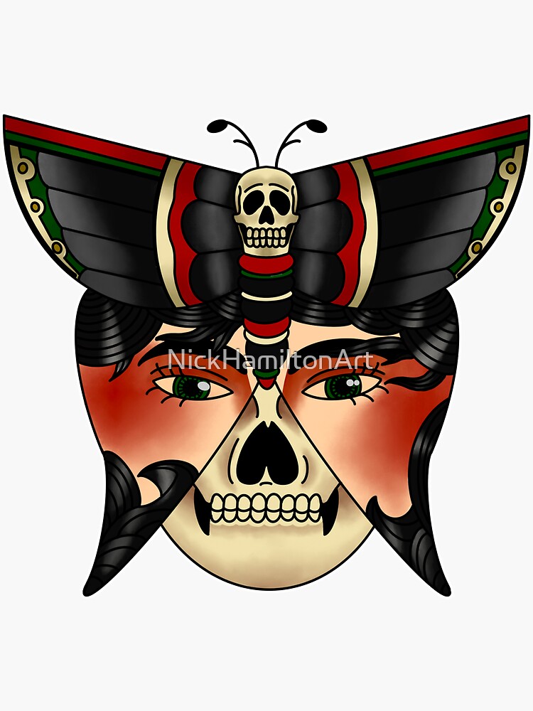 "moth of doom" Sticker for Sale by NickHamiltonArt | Redbubble