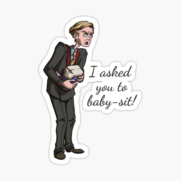 "Frasier fan art Niles crane " Sticker for Sale by andrew2024 | Redbubble