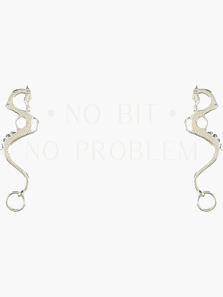 "No Bit, No Problem | Bitless Horse Riding" Sticker for Sale by ...