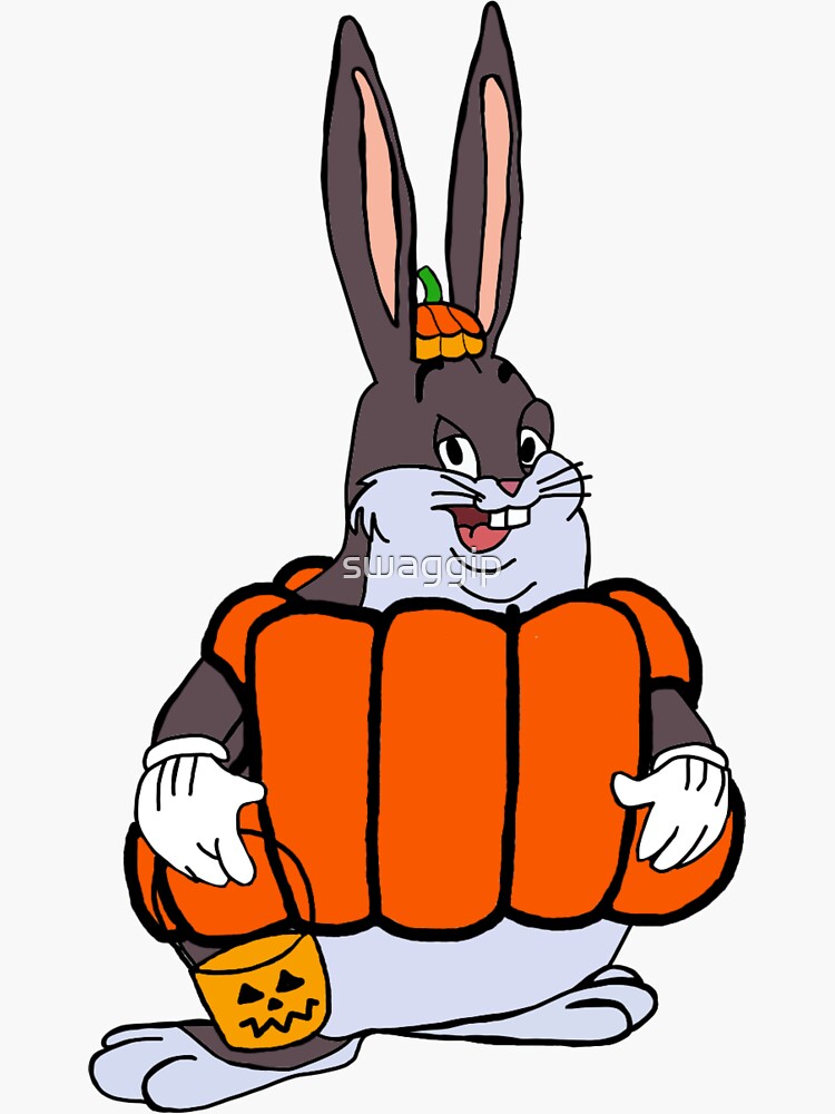 "Happy Halloween Chungus " Sticker for Sale by swaggip | Redbubble