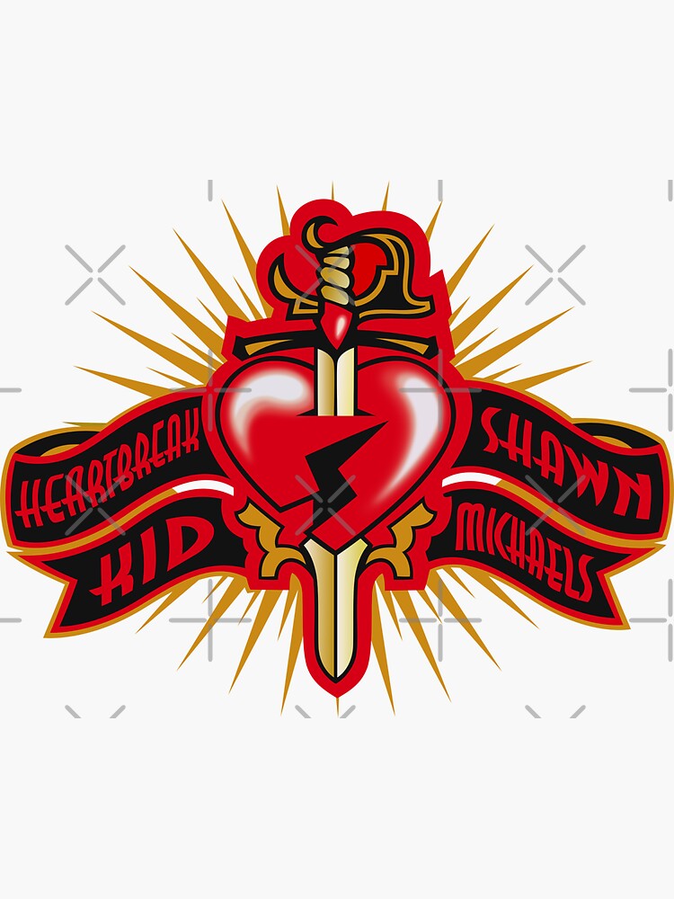 "Shawn Michaels Heartbreak Logo" Sticker for Sale by MaidenofIron157 | Redbubble