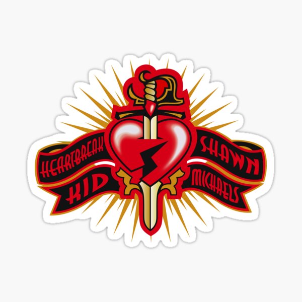 "Shawn Michaels Heartbreak Logo" Sticker for Sale by MaidenofIron157 ...