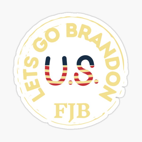 "Retro Fjb Lets Go Brandon" Sticker for Sale by Rickcarlos | Redbubble