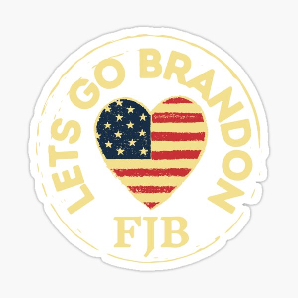 "Retro Fjb Lets Go Brandon" Sticker for Sale by Rickcarlos | Redbubble