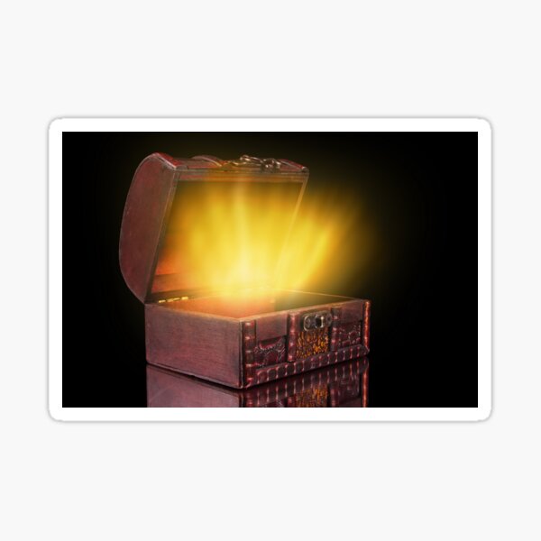 "Treasure chest" Sticker for Sale by gmstockstudio | Redbubble