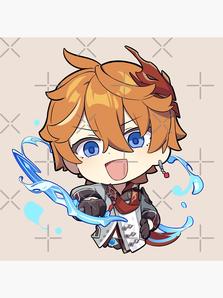 "Chibi Childe - Genshin Impact" Canvas Print by persephonexx | Redbubble