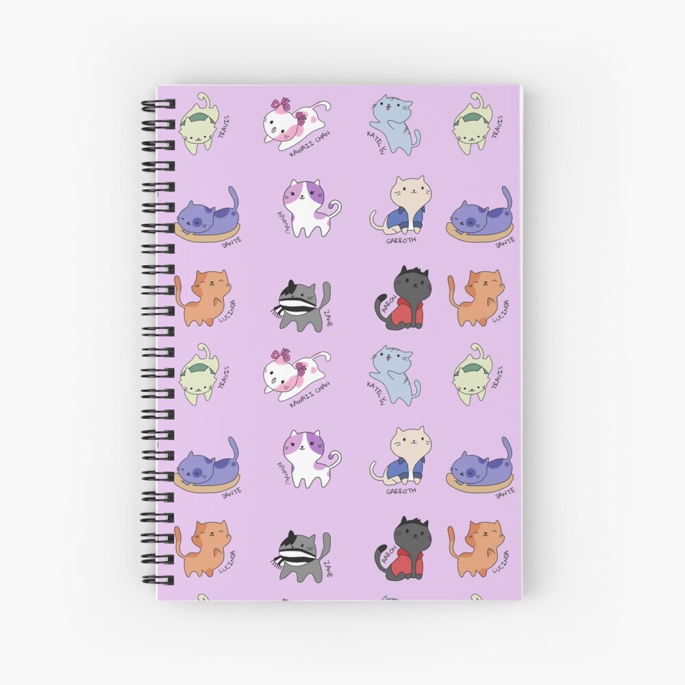 "Aphmau Mystreet Cats" Spiral Notebook by MysteryFactory | Redbubble