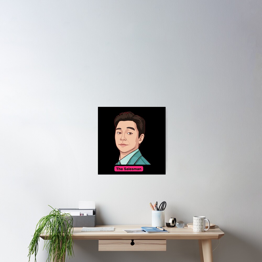 "Squid Game Character - Gong Yoo as the Salesman" Poster for Sale by ...