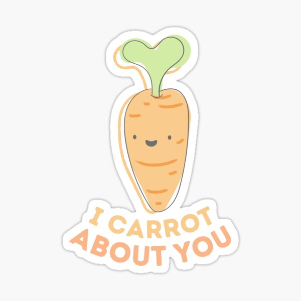 "Carrot" Sticker by ArtsySaturn | Redbubble