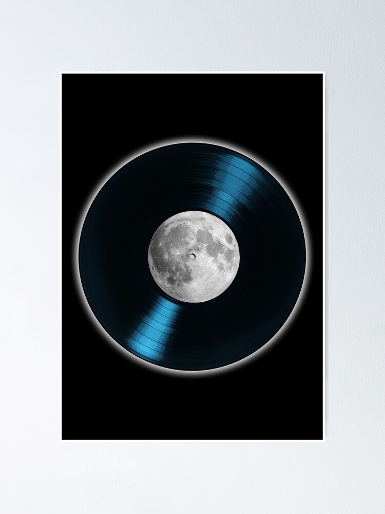 "Full Moon Vinyl Record" Poster for Sale by EddieBalevo | Redbubble