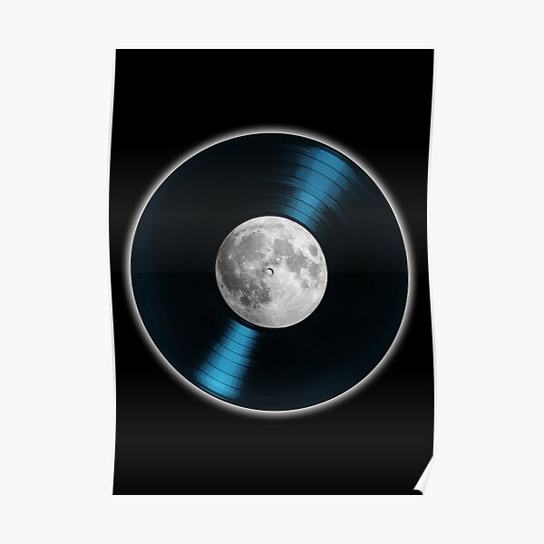 "Full Moon Vinyl Record" Poster for Sale by EddieBalevo | Redbubble