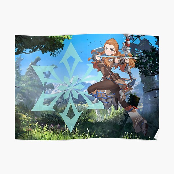 "Aloy - Genshin Impact" Poster for Sale by VelvetZone | Redbubble
