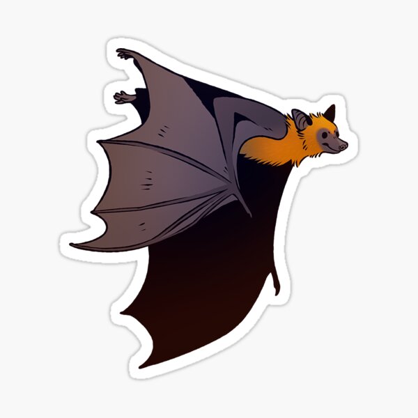"Fruit Bat" Sticker by Mr-Lemur | Redbubble