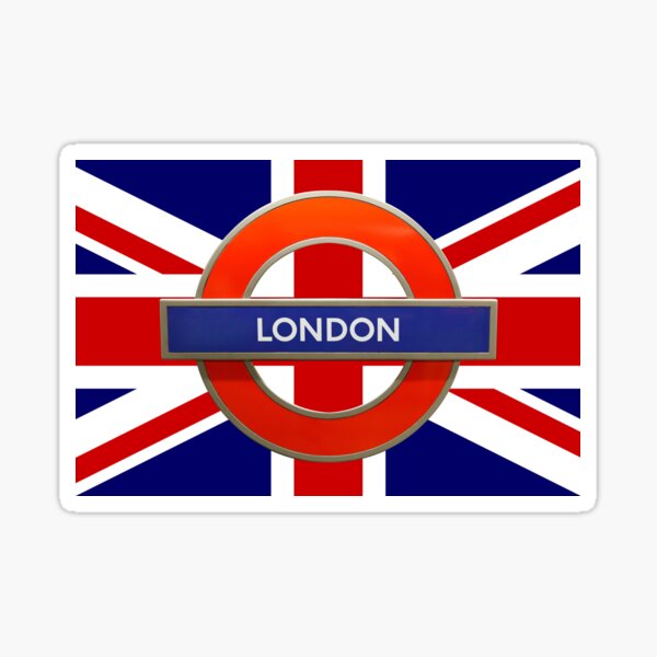 "LONDON" Sticker for Sale by DNPrints | Redbubble