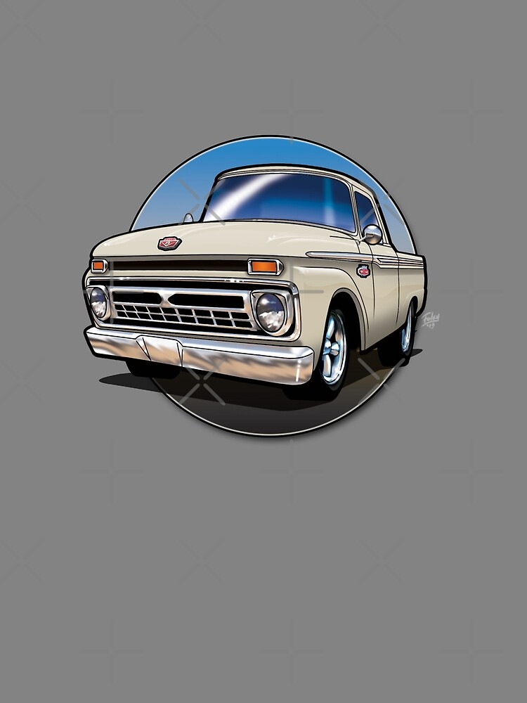 "1966 Ford F100 Cartoon" Art Print for Sale by snuggles | Redbubble