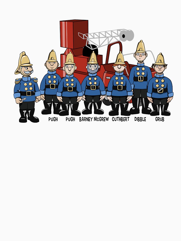 "Trumpton Fire Crew" T-shirt for Sale by Rude-Guy | Redbubble | rudeguy ...