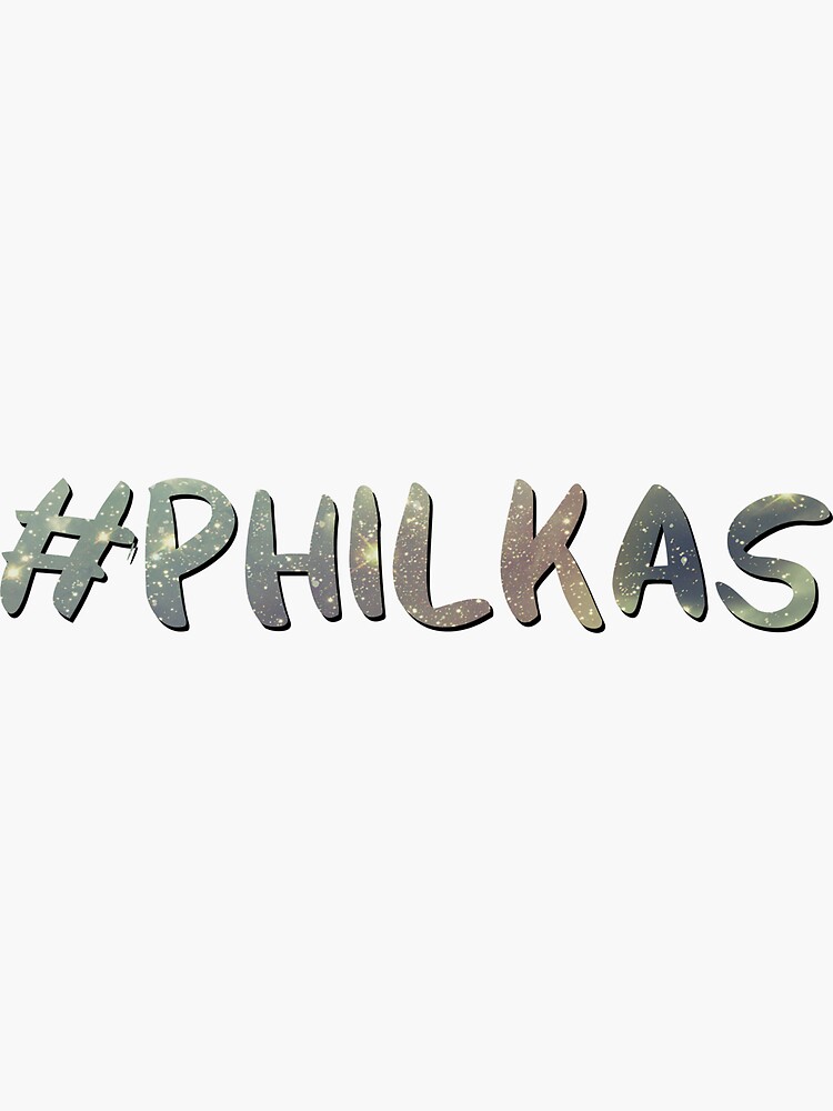 "#philkas" Sticker for Sale by unicorn6110 | Redbubble