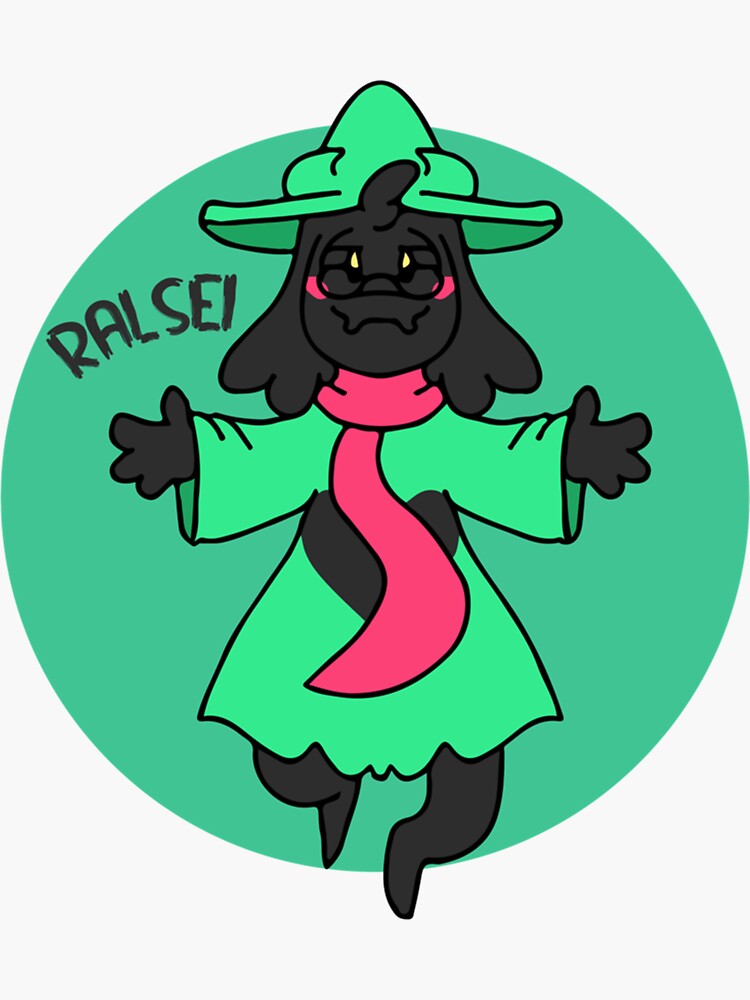 "Ralsei Deltarune " Sticker for Sale by mumdropshop | Redbubble