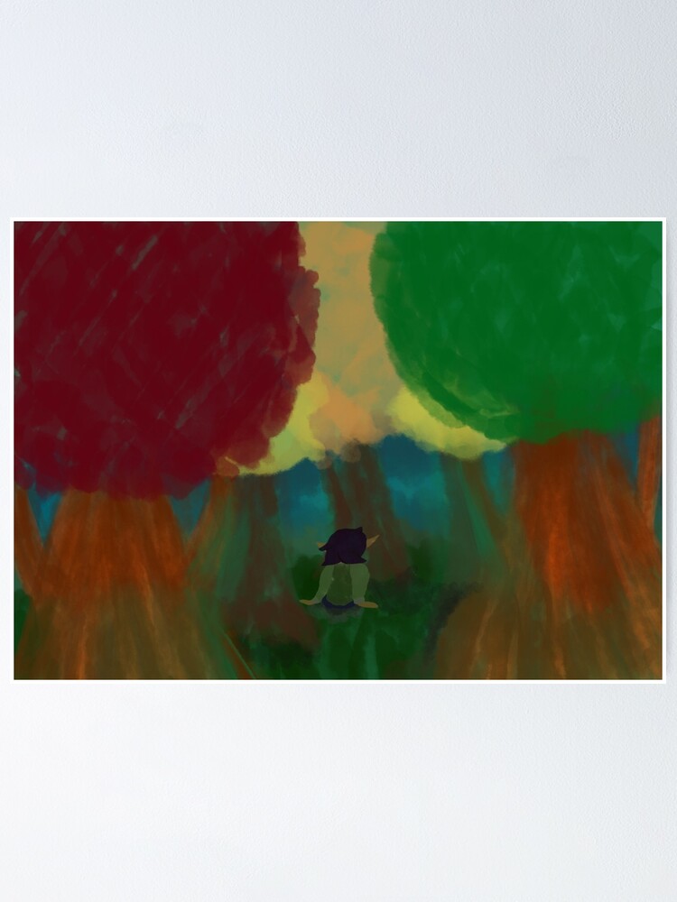 "Elf in a Fall Forest" Poster for Sale by flyingcakeart21 | Redbubble