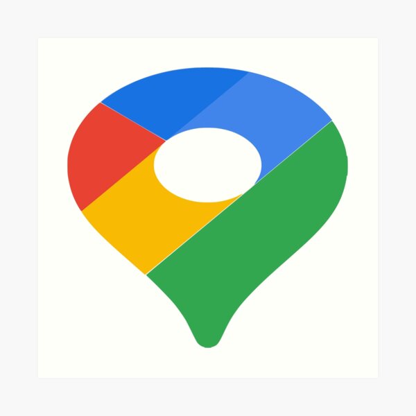 "Google maps app Logo " Art Print for Sale by OmranHorizon | Redbubble