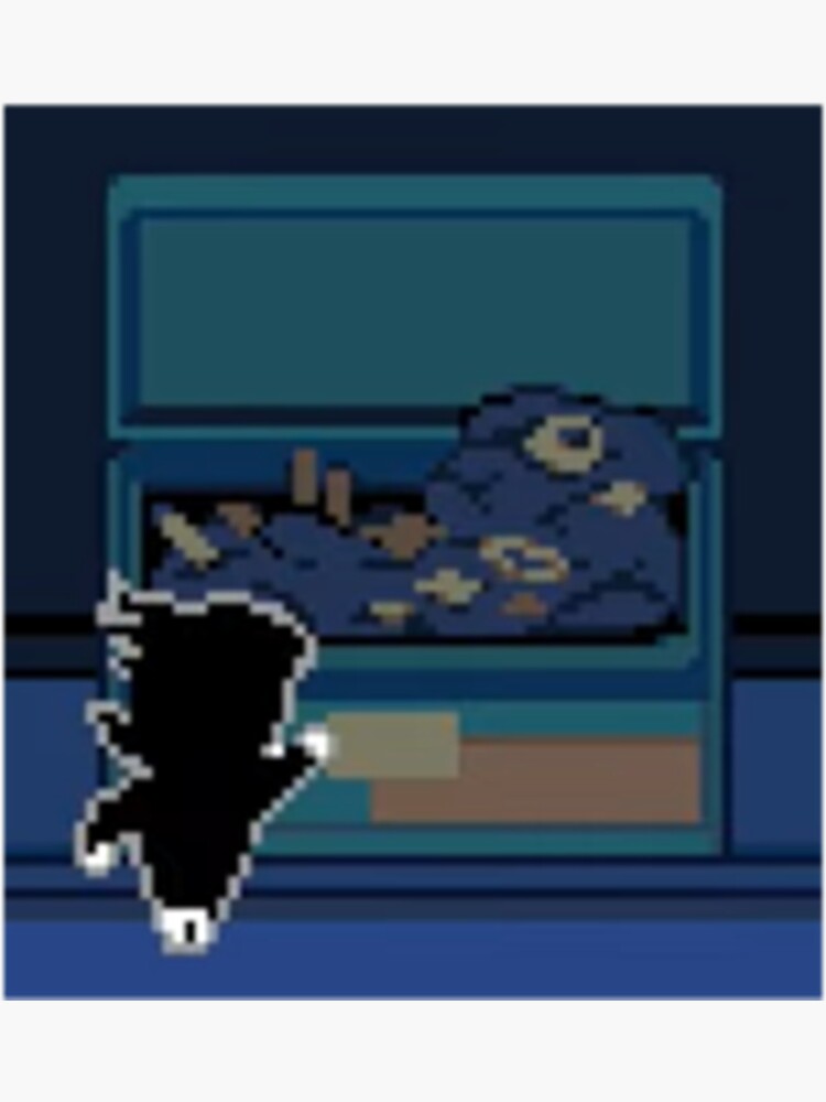 "Spamton punching the dumpster " Sticker for Sale by mumdropshop ...