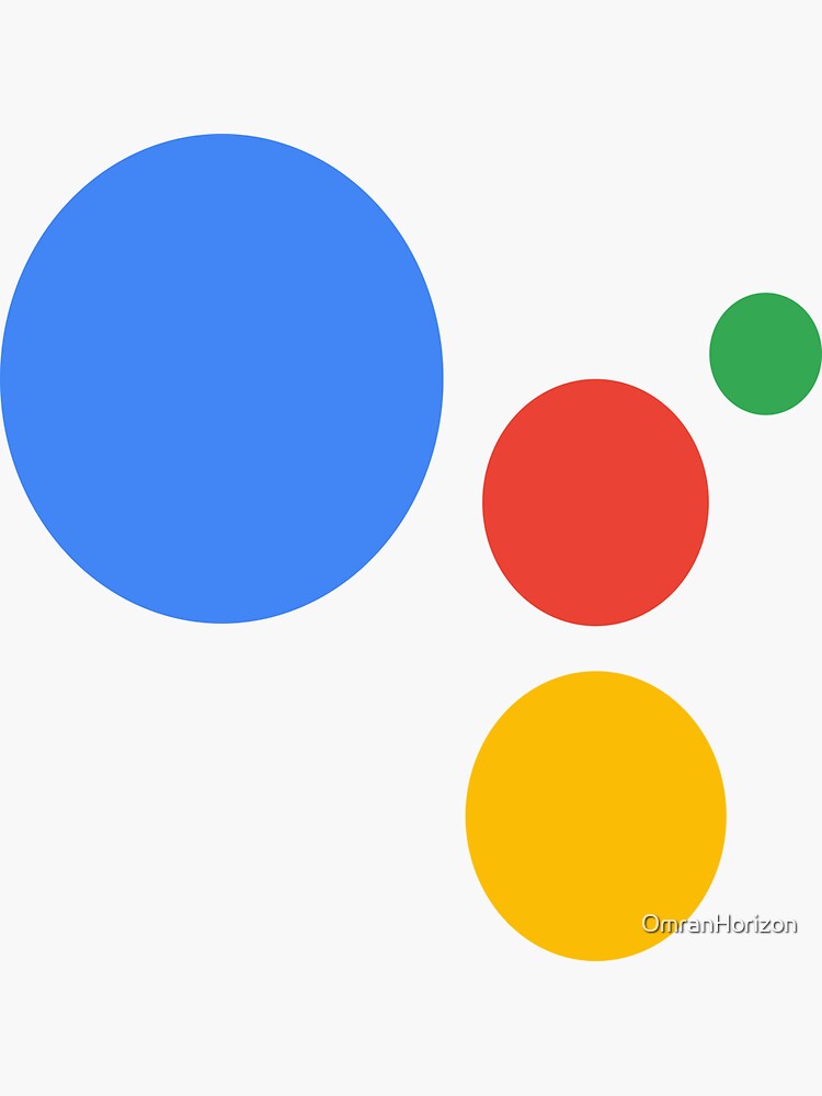 "Google Assistant app logo" Sticker for Sale by OmranHorizon | Redbubble
