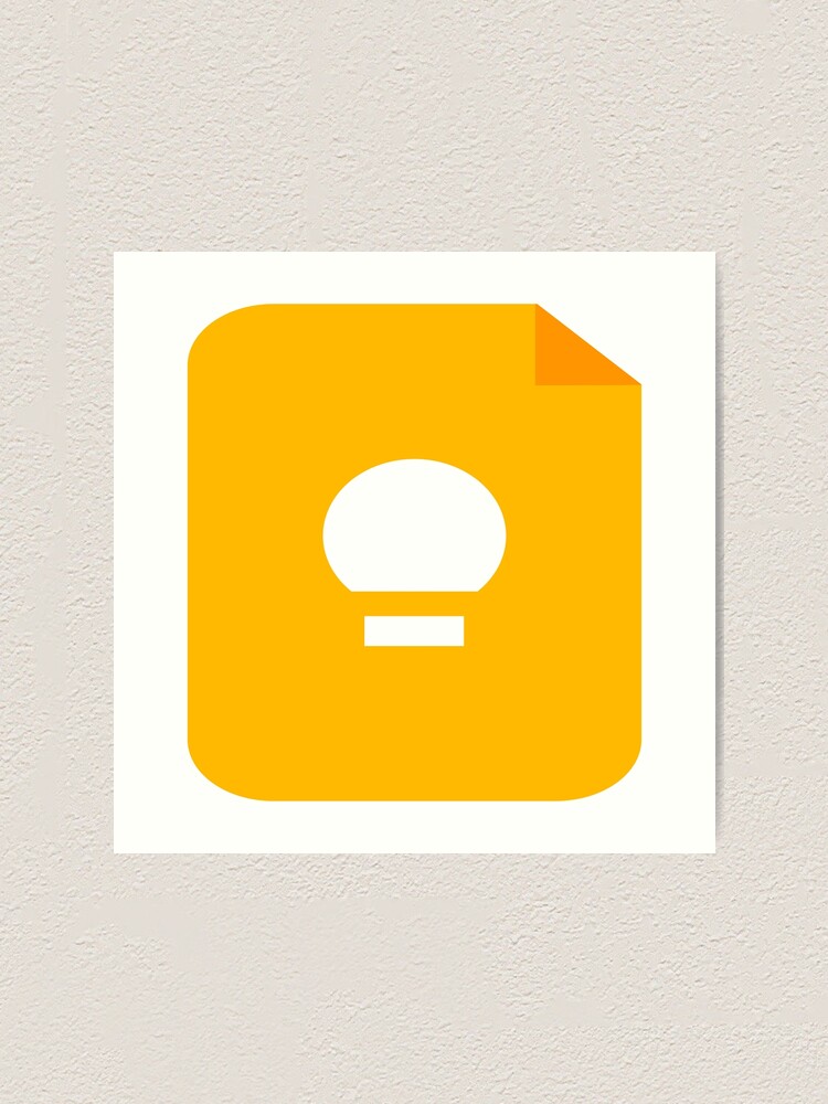 "Google Keeps app logo" Art Print for Sale by OmranHorizon | Redbubble