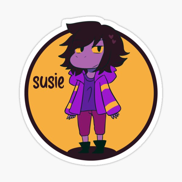 "Susie Deltarune" Sticker by mumdropshop | Redbubble