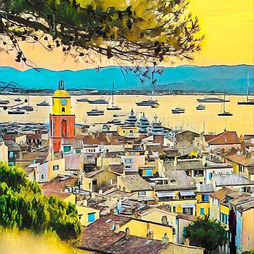 "Saint Tropez" Poster for Sale by Sofia-Draws | Redbubble